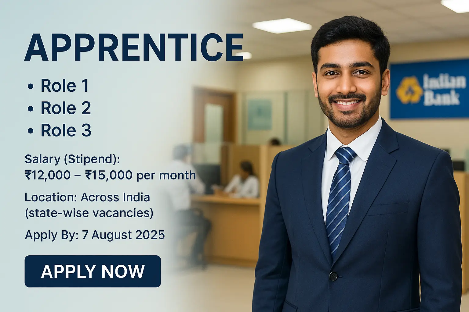 Indian Bank Apprentice Recruitment 2025 – 1500 Vacancies